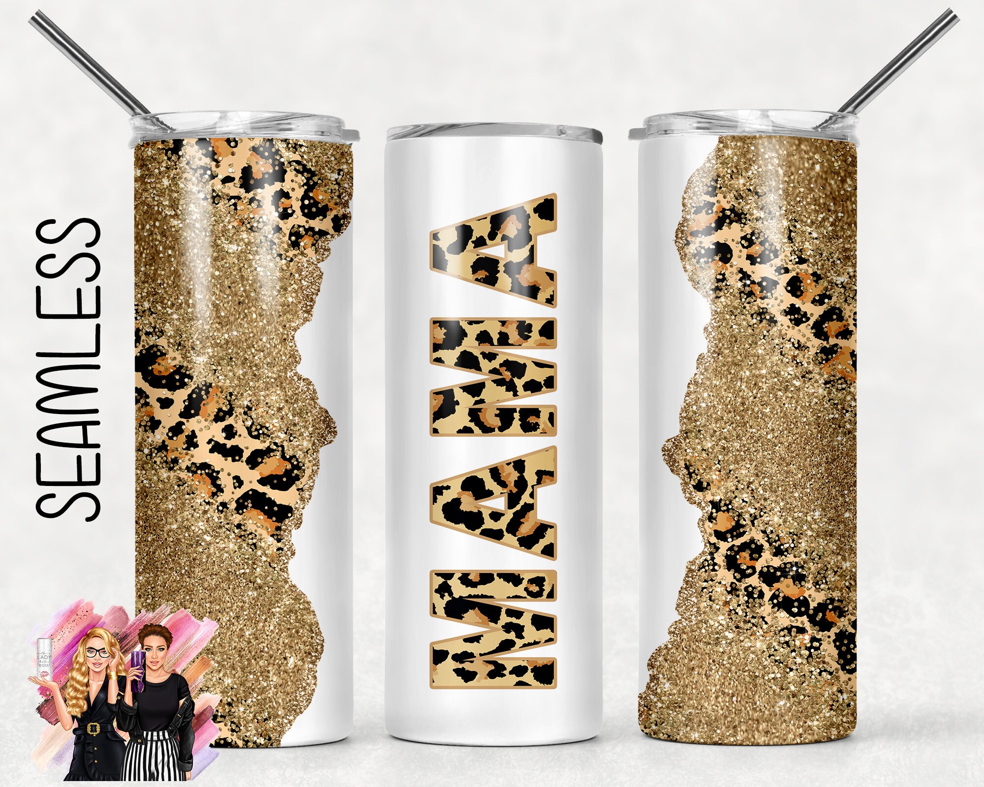 Mama Black Agate Gold Leopard Marble Glitter Cheetah - Etsy