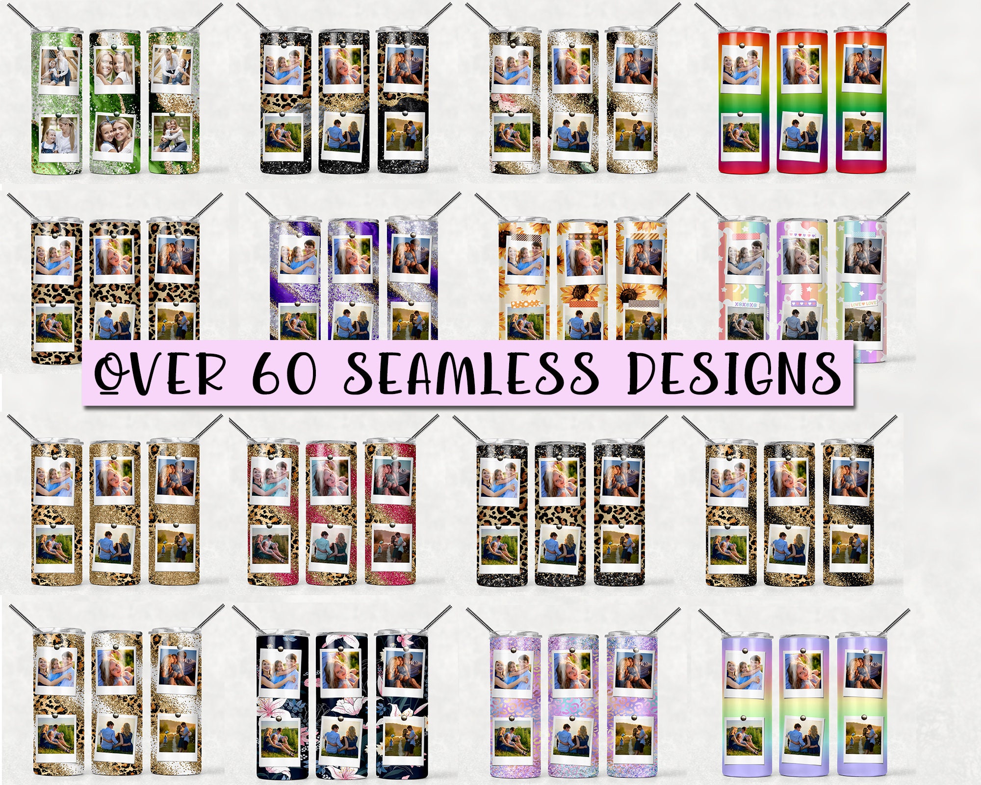 TUMBLER WRAP BUNDLE Drive 60 Photo Insert Designs Bundle - Etsy