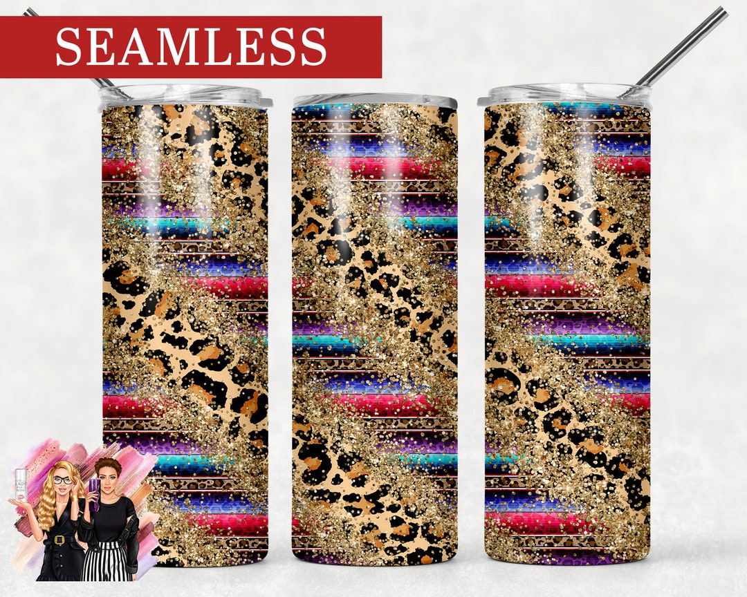 SEAMLESS Serape Leopard Print Confetti Gold Cheetah Print Sublimation ...