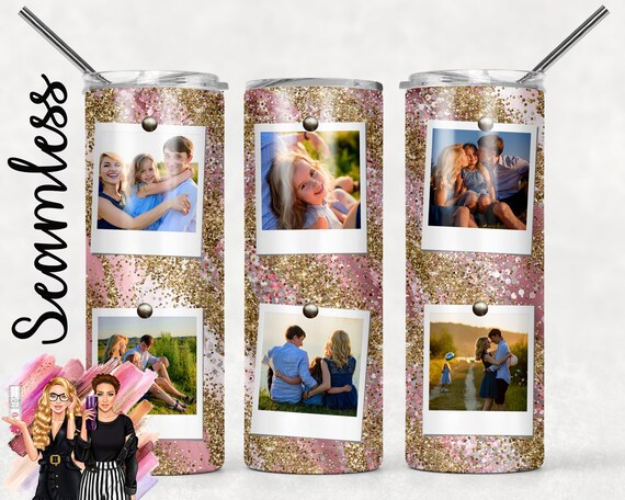 Photo Template Pink Agate Leopard Print Glitter Gold Cheetah - Etsy