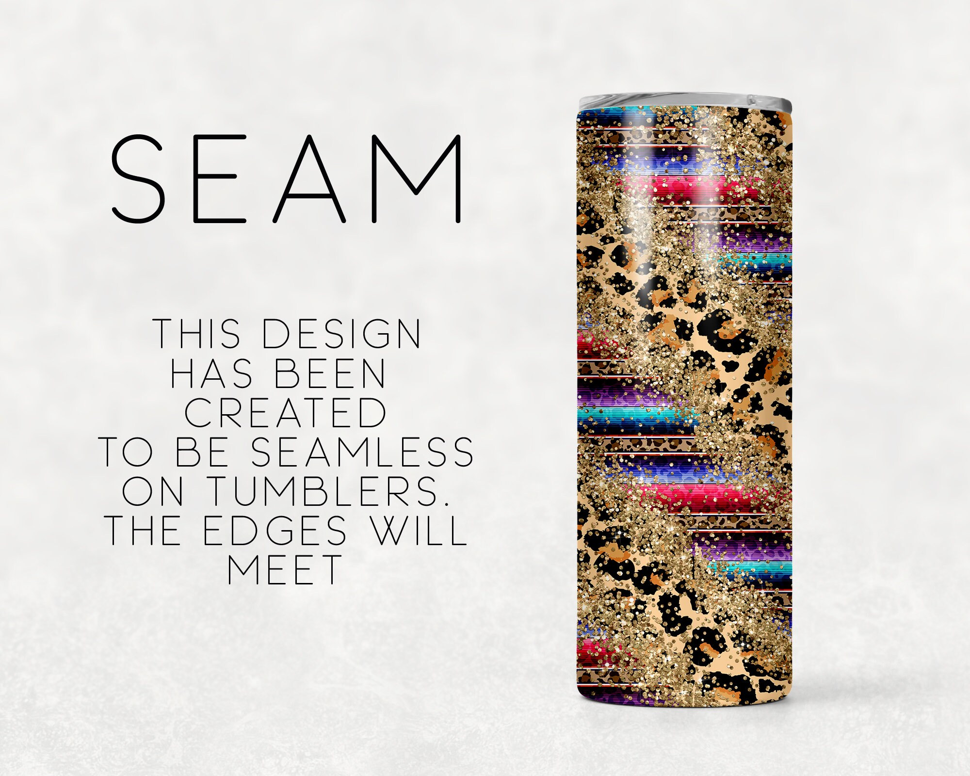 SEAMLESS Serape Leopard Print Confetti Gold Cheetah Print Sublimation ...