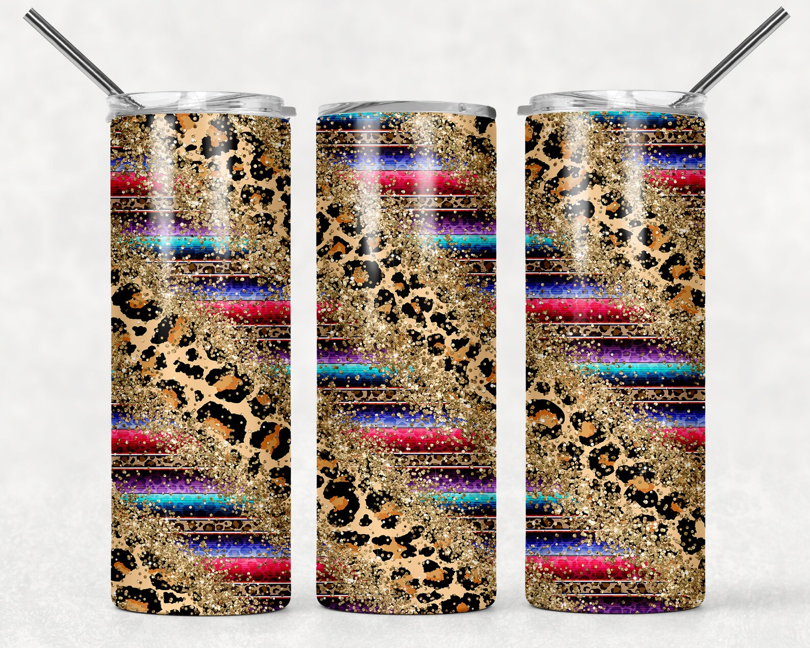 SEAMLESS Serape Leopard Print Confetti Gold Cheetah Print Sublimation ...