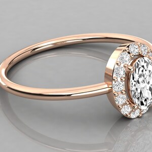 14K Solid Gold Diamond Ring Promise Ring Engagement Ring | Etsy