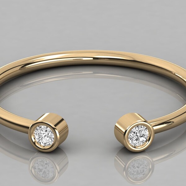 Two Stone Ring - Etsy