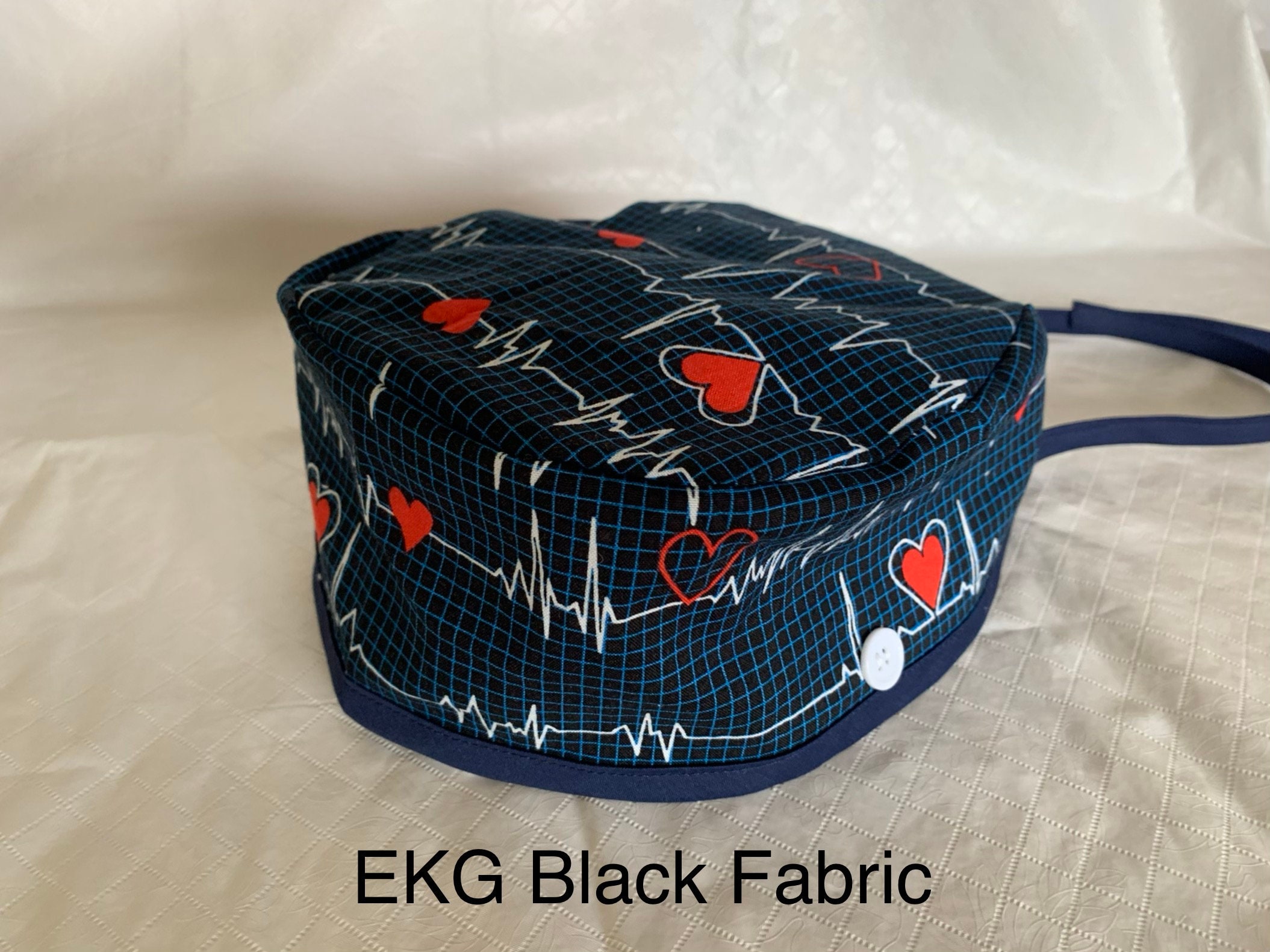 Surgical Cap With Buttons. Scrub Hat. Scrub Cap for Doctor, Nurse ...