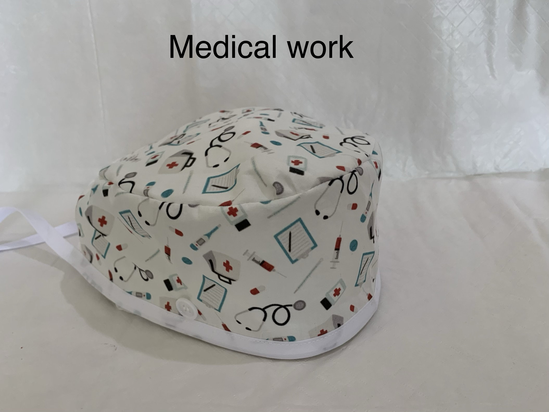 Surgical Cap With Buttons. Scrub Hat. Scrub Cap for Doctor - Etsy