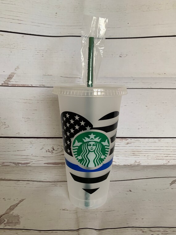 Thin Blue Line Cup Police Officer Cup Police Wife Cup | Etsy