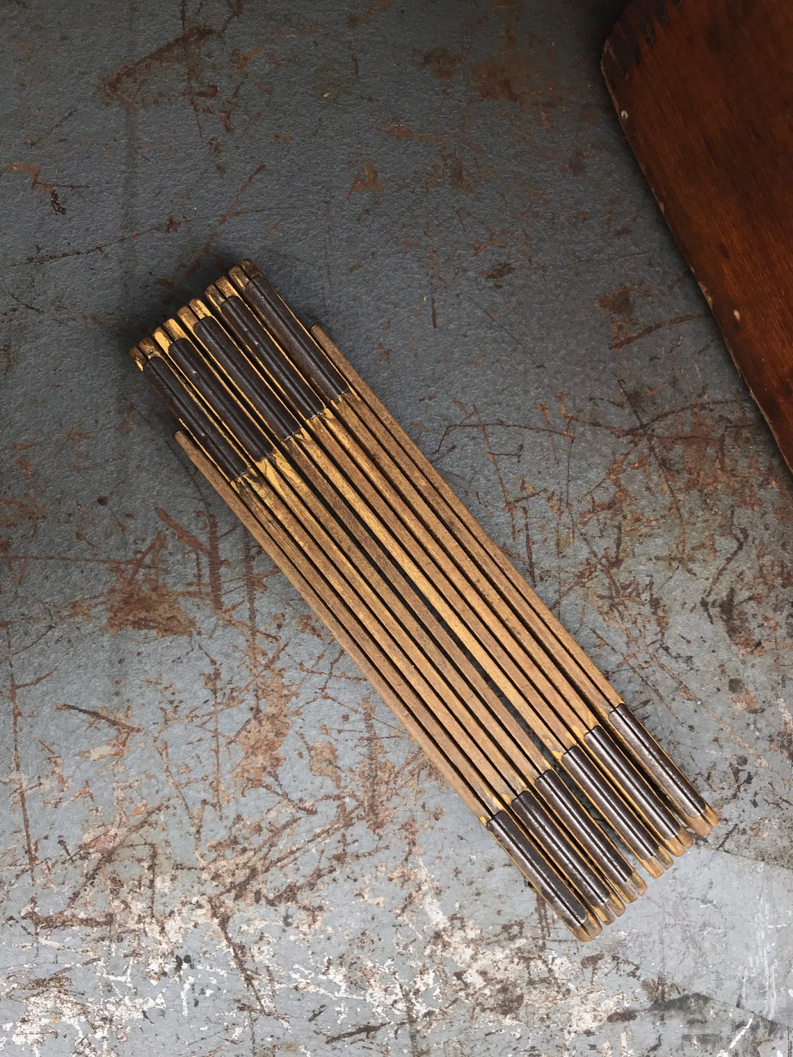 Antique Wooden Folding Ruler Atomchicago - Etsy