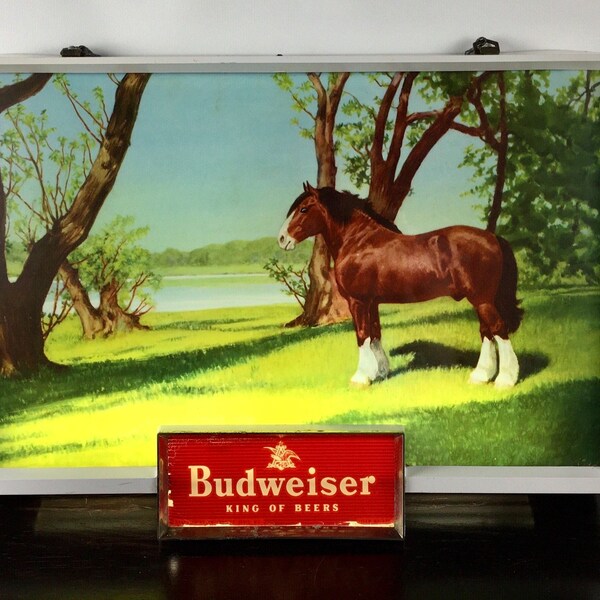 Budweiser Clydesdale Sign - Etsy