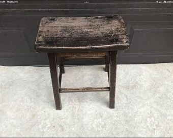 Distressed Stool - Etsy