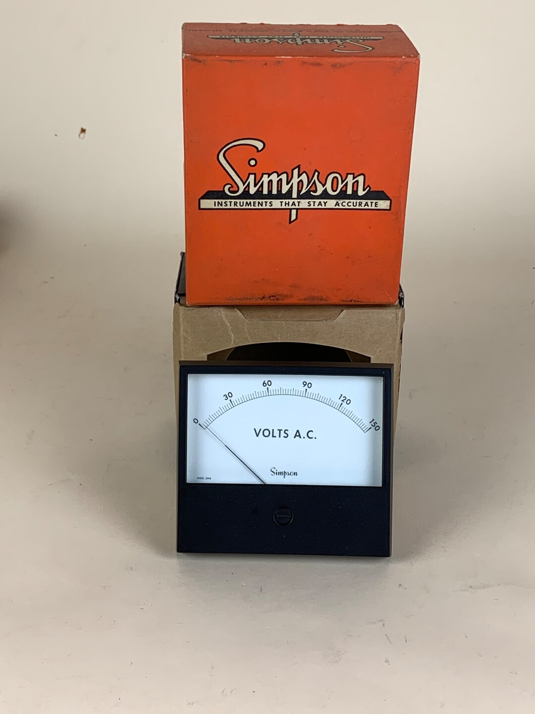 Vintage Simpson Volt A C Meter New With Box - Etsy