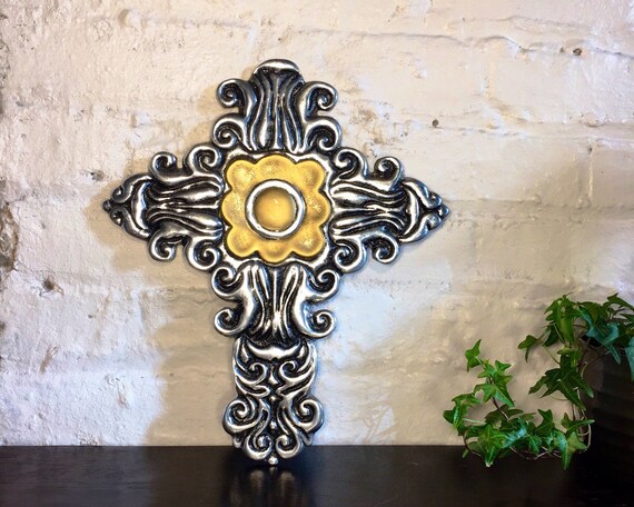 Large Silver Wall Cross