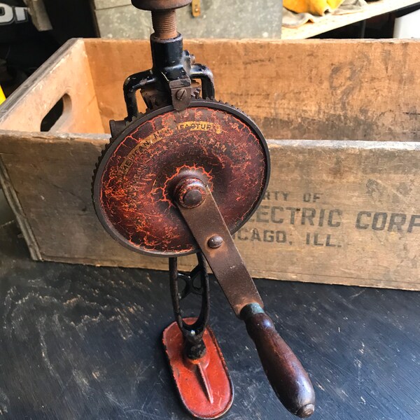 Antique Hand Drill - Etsy
