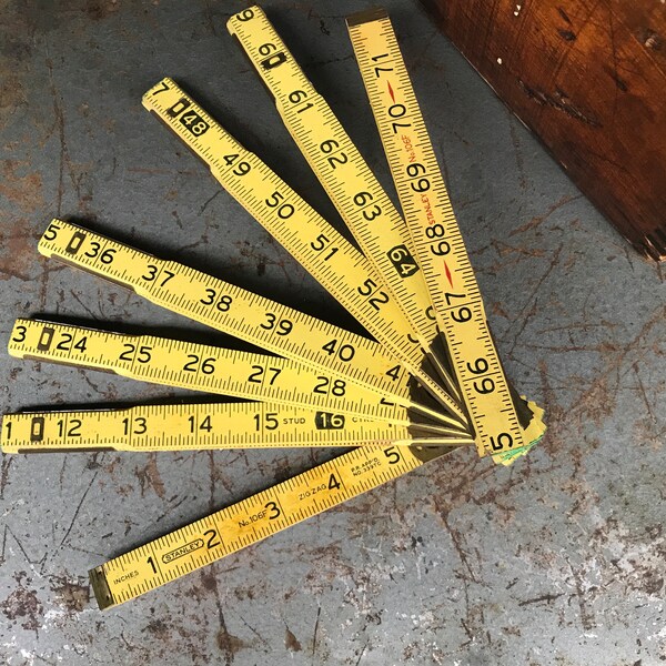 Folding Wood Ruler - Etsy