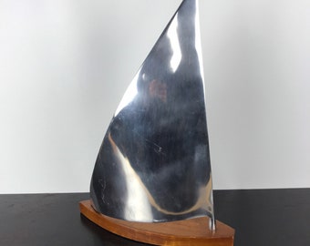 Silver Sailboat Sculpture - Etsy