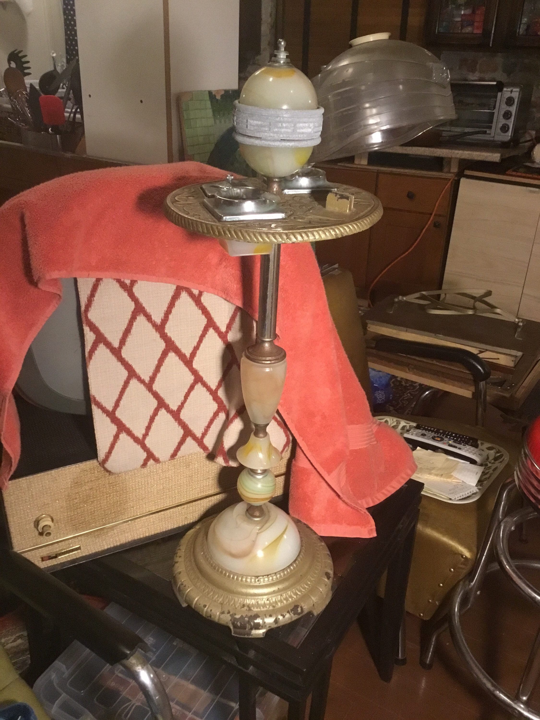 Antique Floor Ashtray Stand