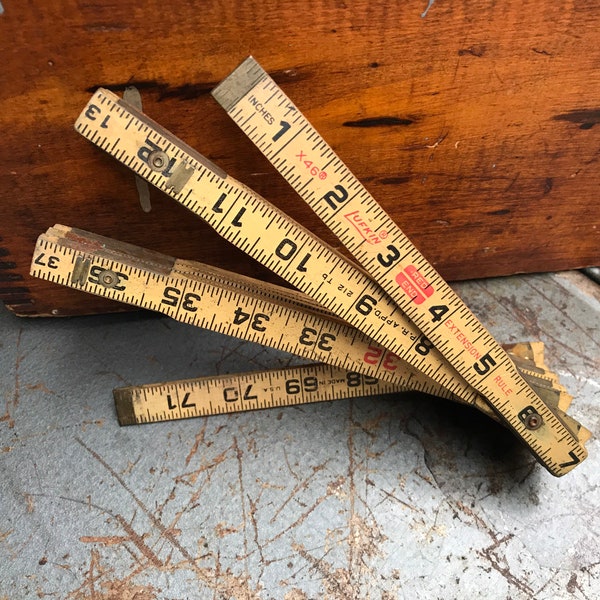 Folding Wood Ruler - Etsy