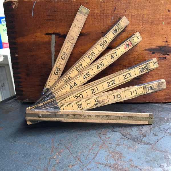 Wooden Folding Ruler - Etsy