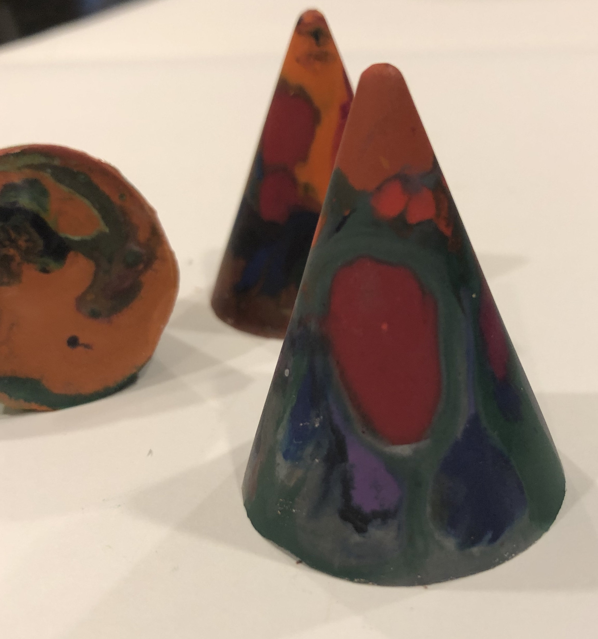 Toddler Cone-shaped Multi-colored Crayon - Etsy