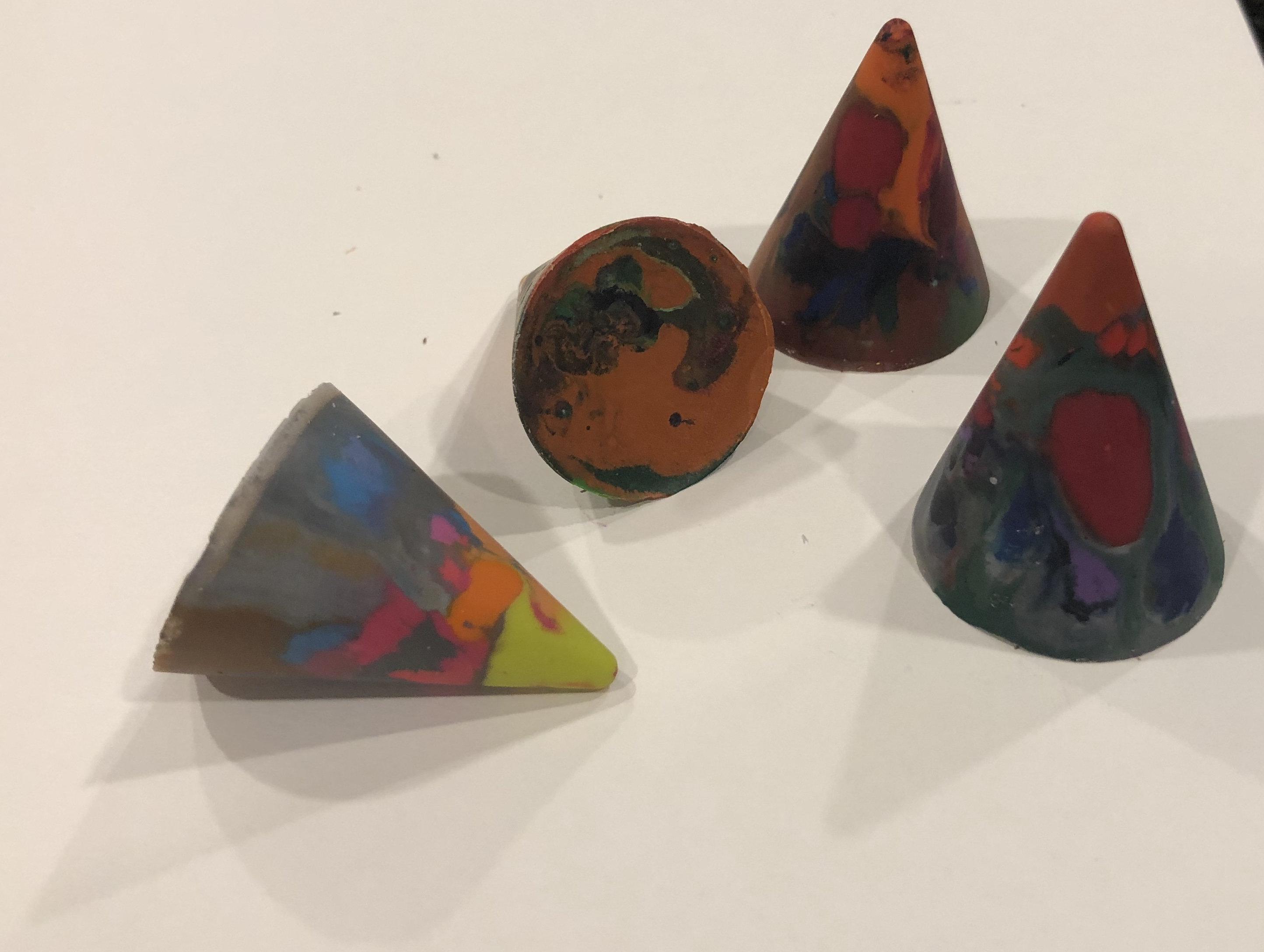 Toddler Cone-shaped Multi-colored Crayon - Etsy