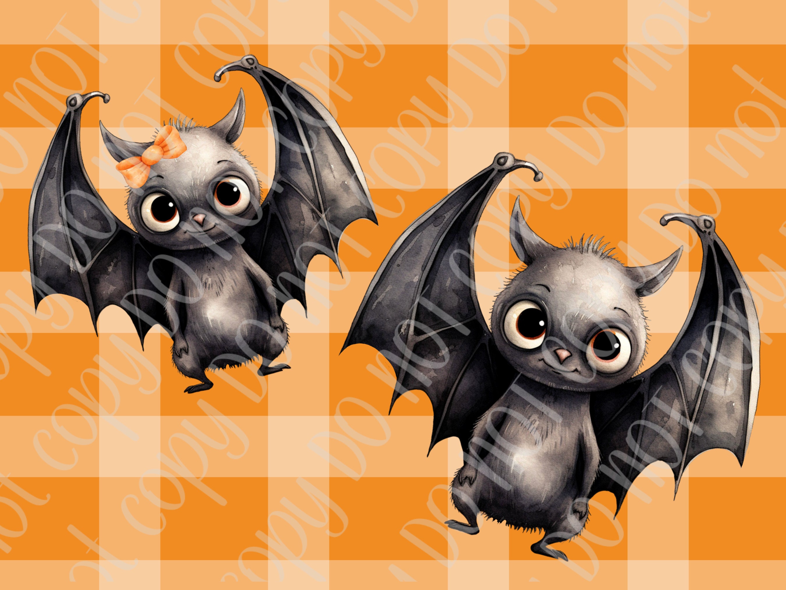 Two Designs Included in This Listing! Cute Lil Bat. Digital File, PNG ...