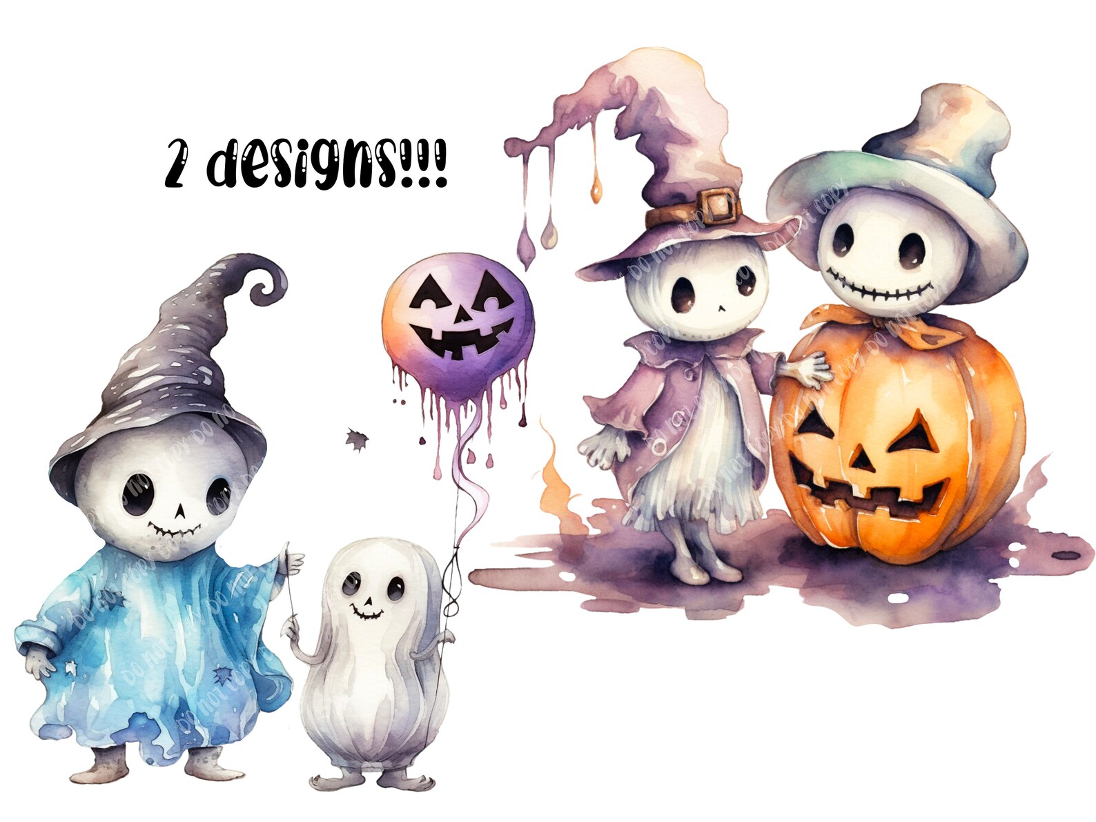 2 Designs! Halloween Pals. so Cute!!! PNG Download. 300 Dpi ...