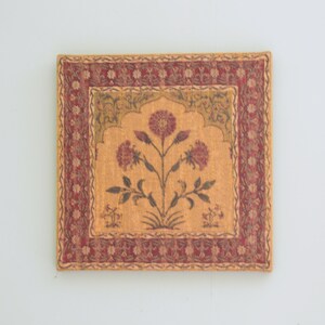 Vintage Laura Ashley Persian Tapestry Style Wall Mounted on a Square ...