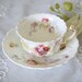 English Crescent Bone China Cup and Saucer Set , Made in England ...