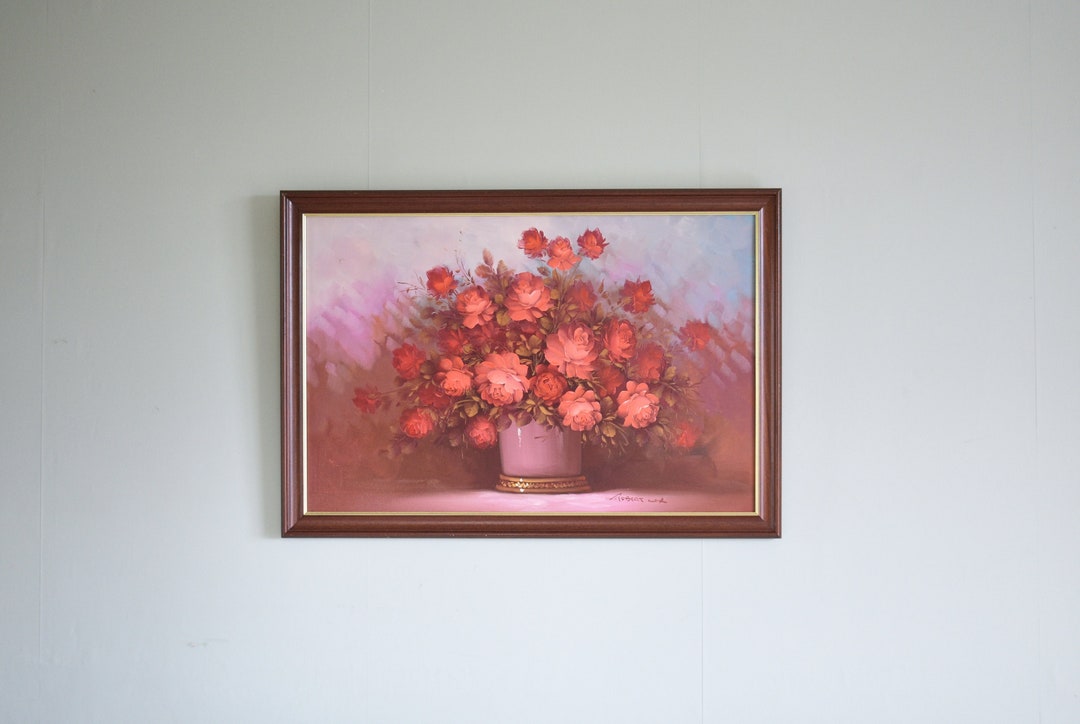 Robert Cox ( Signed ) Original Oil Painting on Canvas Still Life (1934 ...