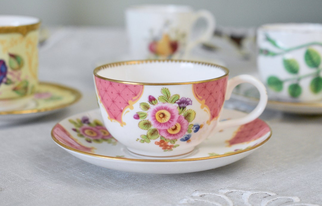 Vintage Royal Worcester Worcester Flowers Connoisseur Collection Cup ...