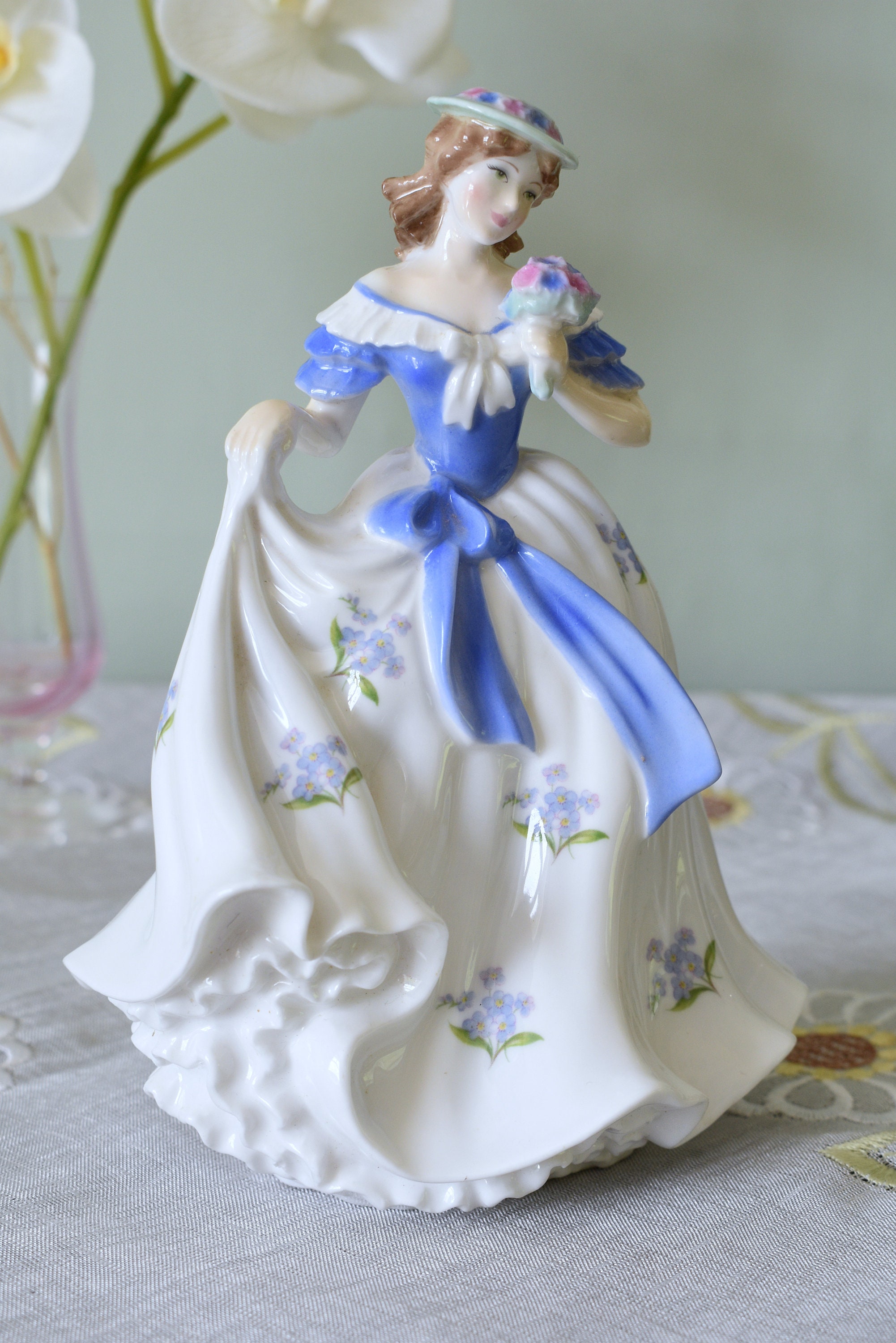 Vintage Royal Worcester sweet Forget Me Not - Etsy UK