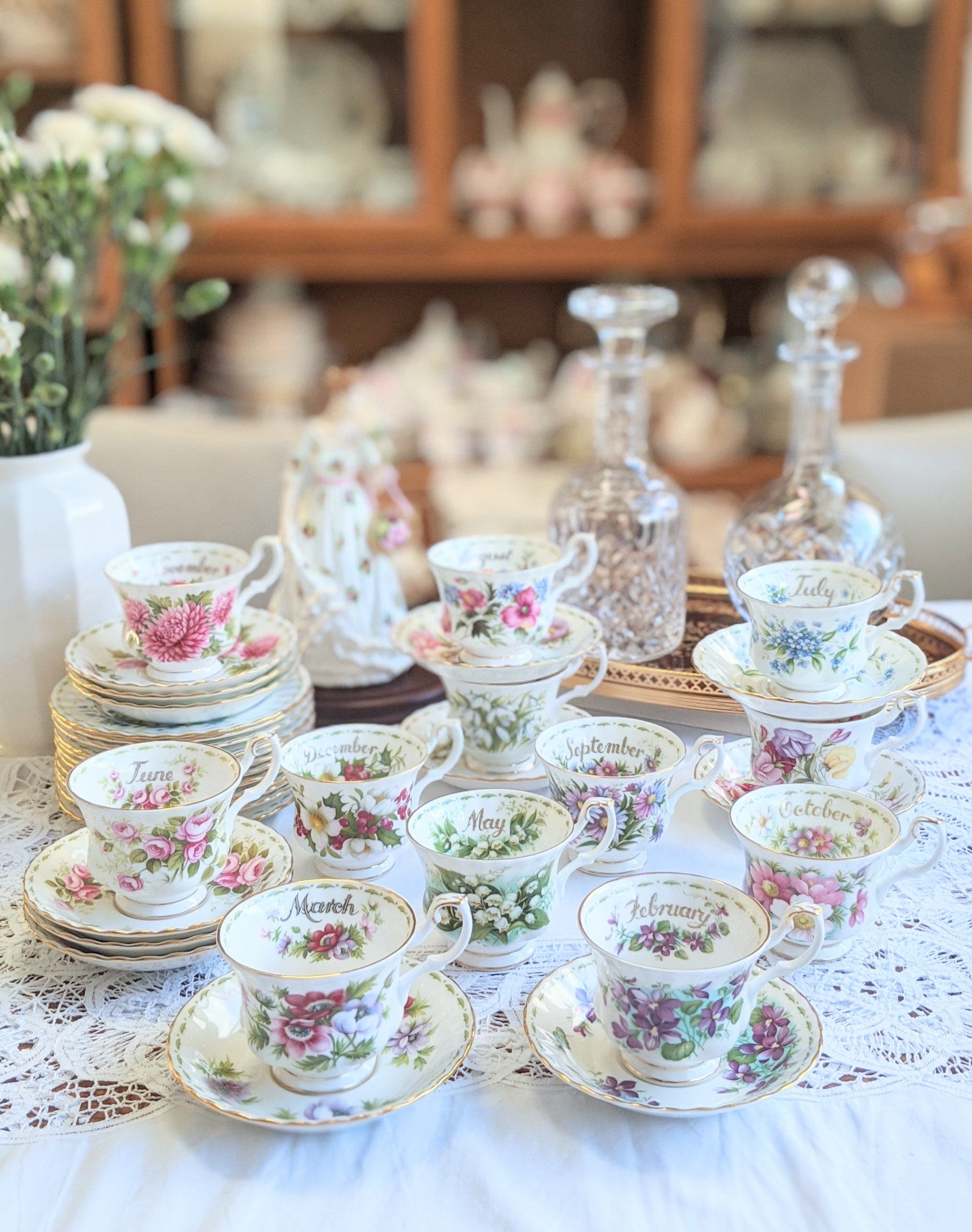 Vintage Royal Albert Flower of the Months Series Trio Set - Etsy