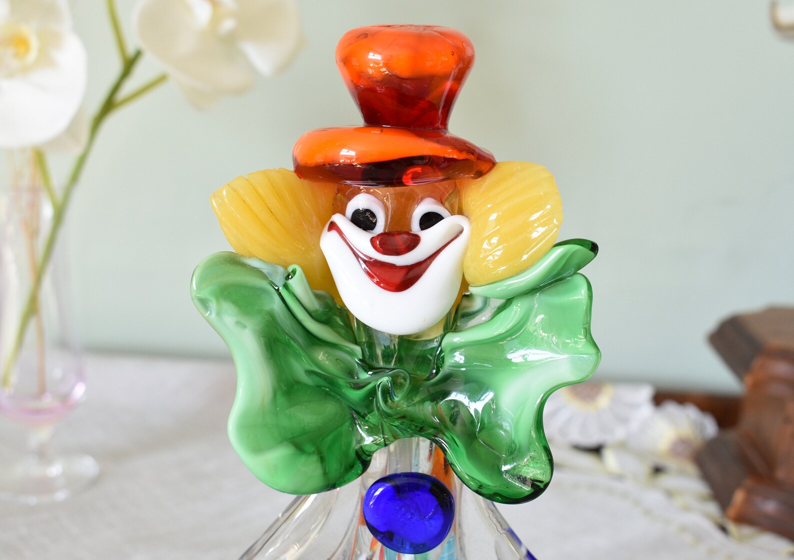 Marano Clown Franco Toffolo Clown Hand Made Glass Glass - Etsy