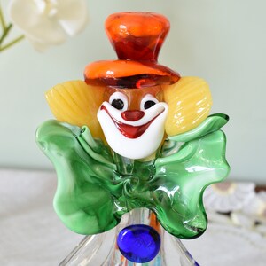 Marano Clown , Franco Toffolo Clown , Hand Made Glass , Glass Fingure ...