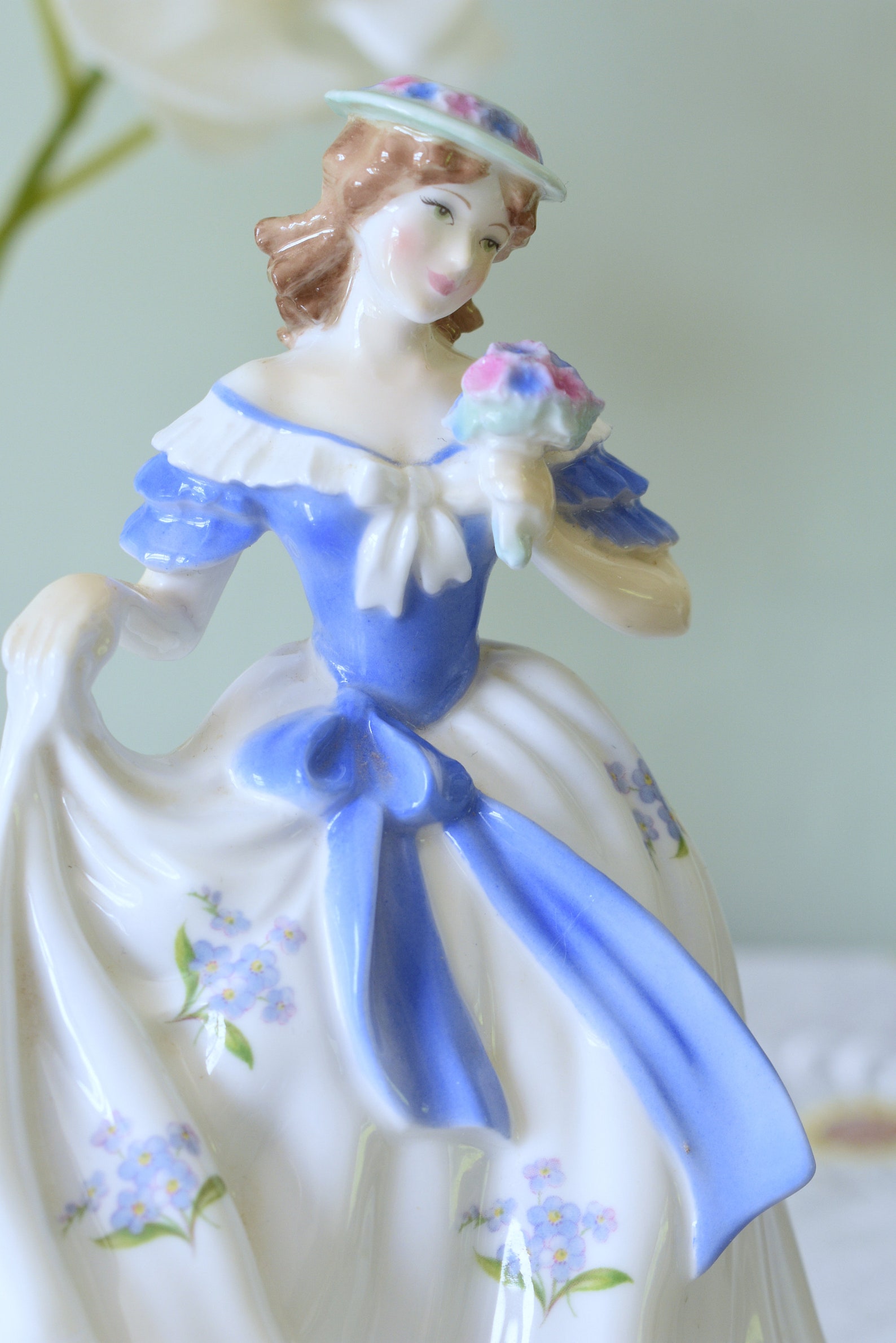 Vintage Royal Worcester sweet Forget Me Not - Etsy UK