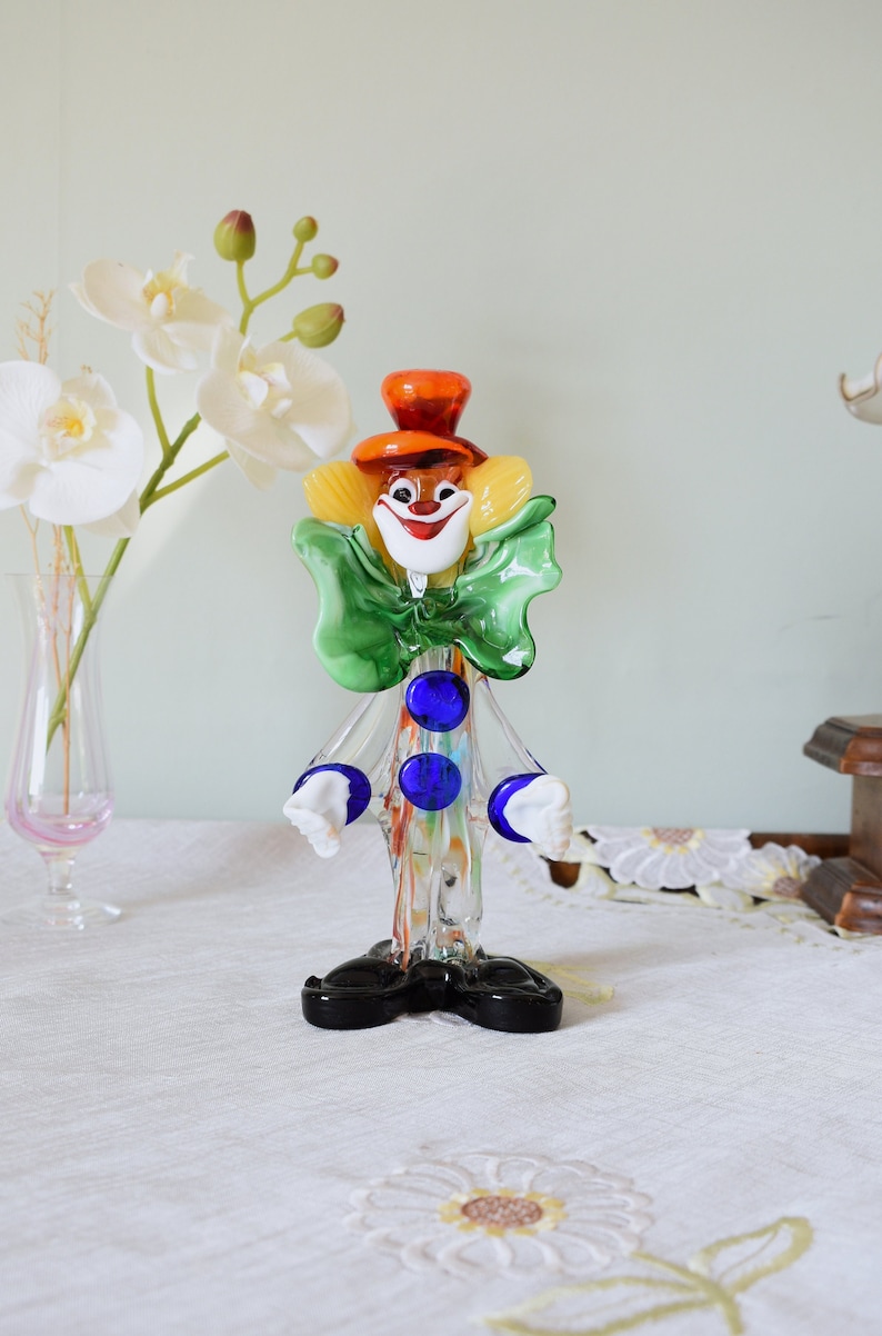 Marano Clown Franco Toffolo Clown Hand Made Glass Glass - Etsy
