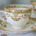 Pair of Sutherland China Hand Painted Rose Swag Gold Filigree Tea Cup ...
