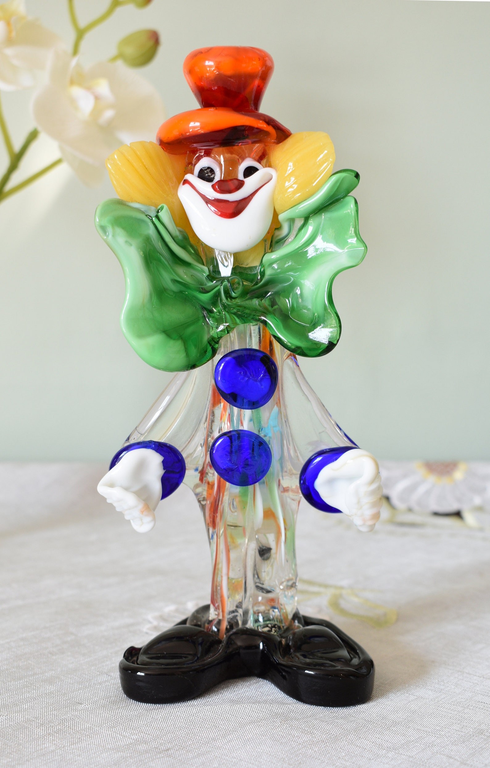 Marano Clown Franco Toffolo Clown Hand Made Glass Glass - Etsy