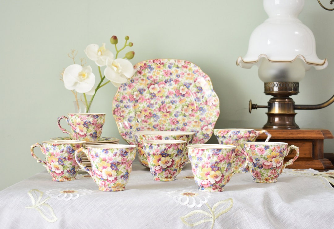 Rare Vintage James Kent Fenton Du Barry Pattern C1936 , Bone China ...