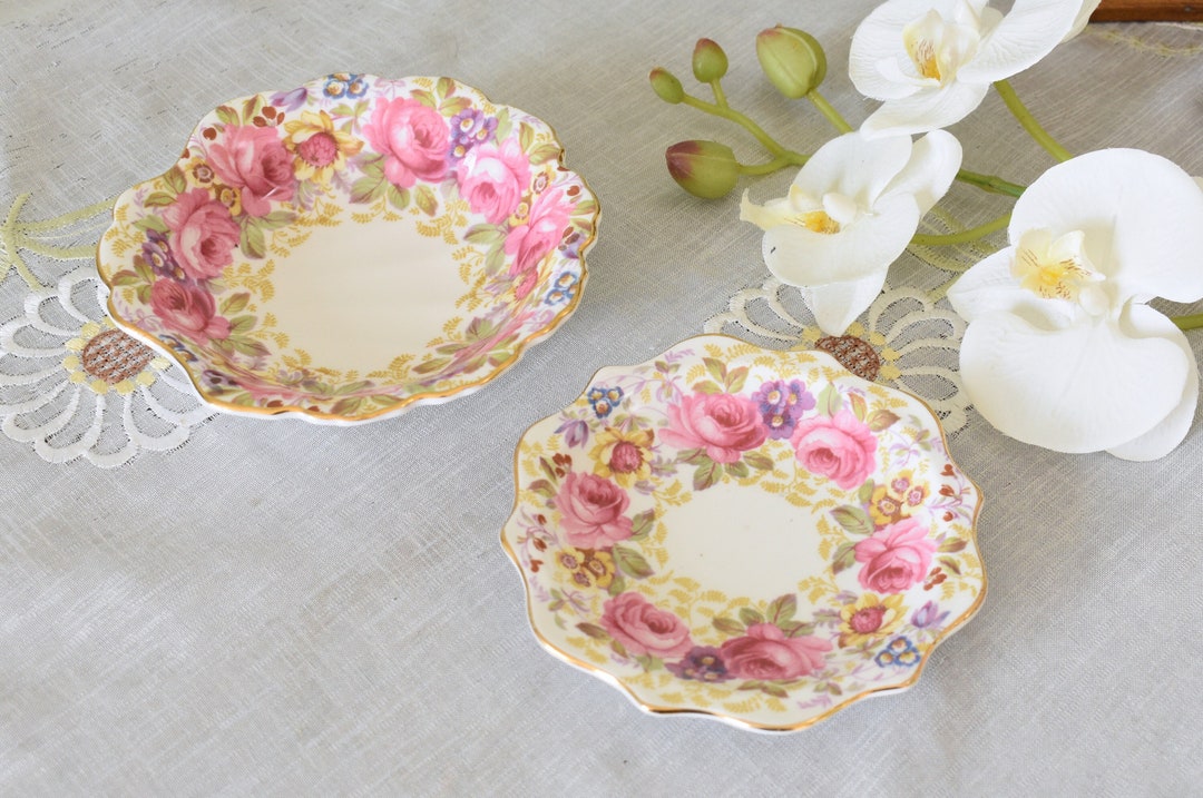 Pair of Royal Albert Serena Reg No 839329 Bon Bon Dishes, Candy Dish ...