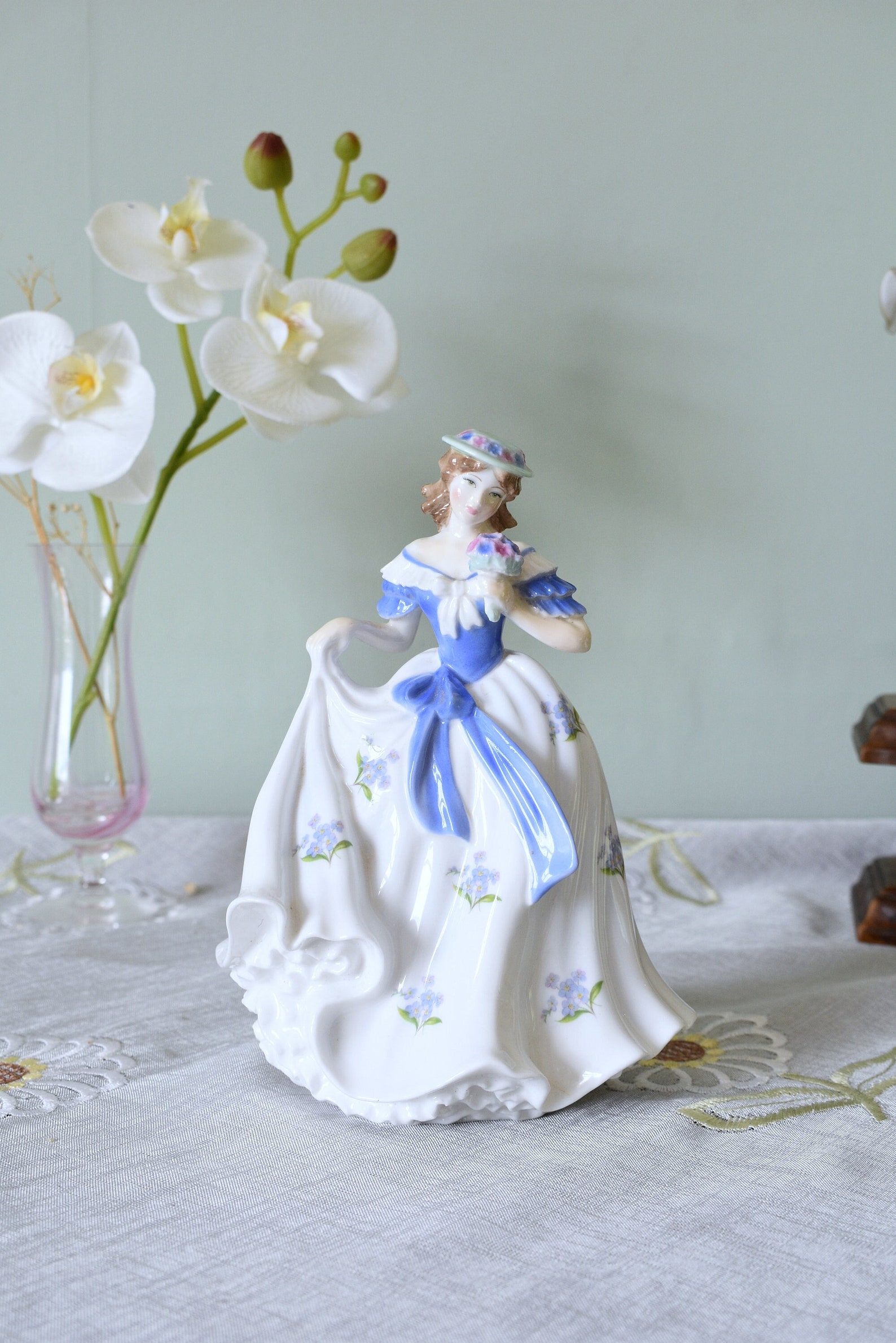 Vintage Royal Worcester sweet Forget Me Not - Etsy UK