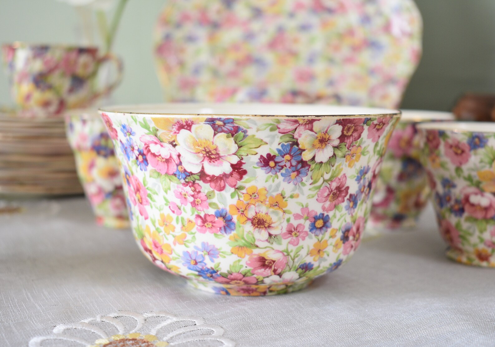 Rare Vintage James Kent Fenton Du Barry Pattern C1936 , Bone China ...