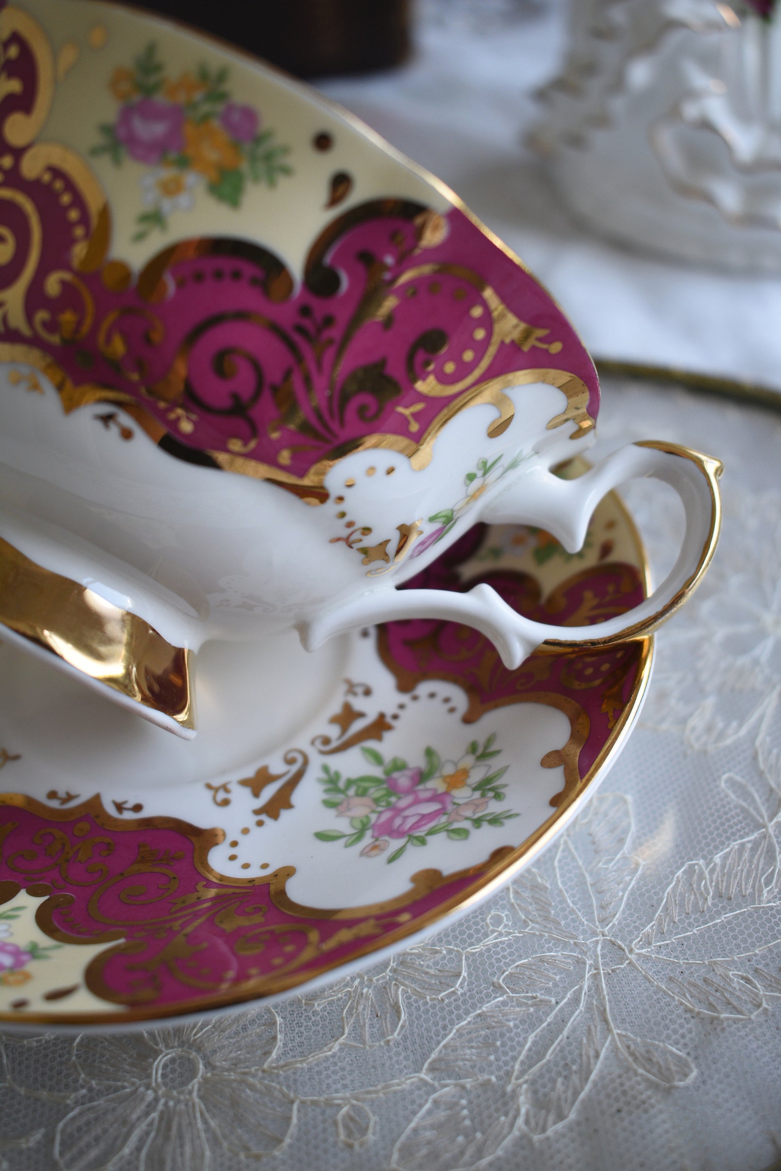 Vintage Elizabethan Staffordshire Balmond Fine Bone China, Hand ...