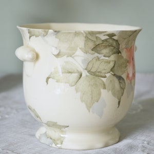 Vintage Hadida Floral Bathroom Accessories, Planter Plant Pot Fine Bone ...