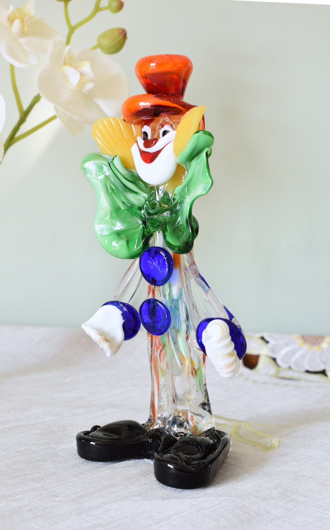 Marano Clown Franco Toffolo Clown Hand Made Glass Glass - Etsy