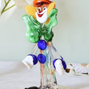 Marano Clown , Franco Toffolo Clown , Hand Made Glass , Glass Fingure ...