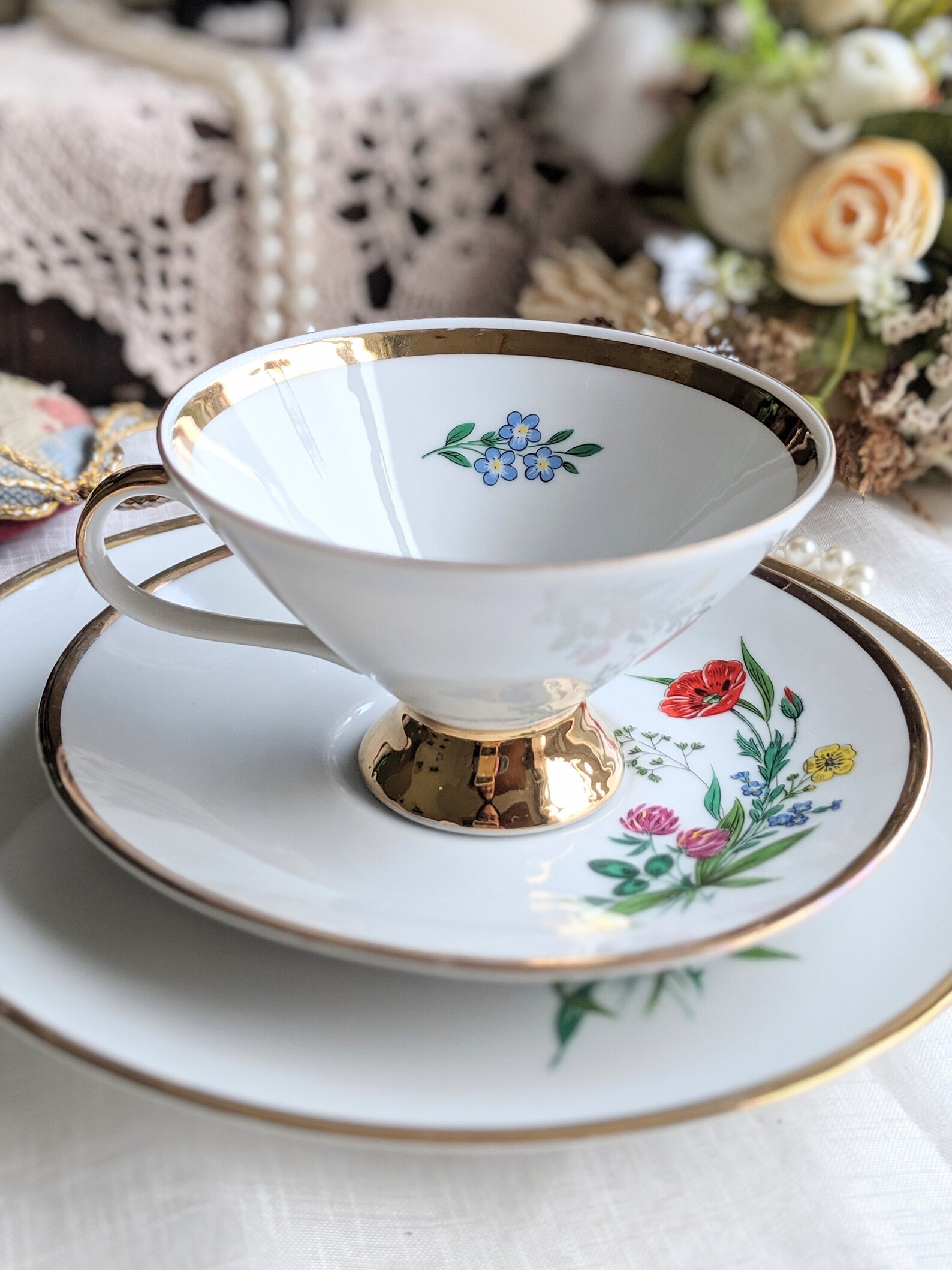 Rare Mid Century Winterling Bavaria Wild Flower Pattern - Etsy