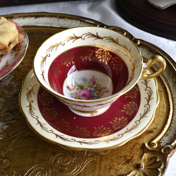 Red Rose Teacup - Etsy