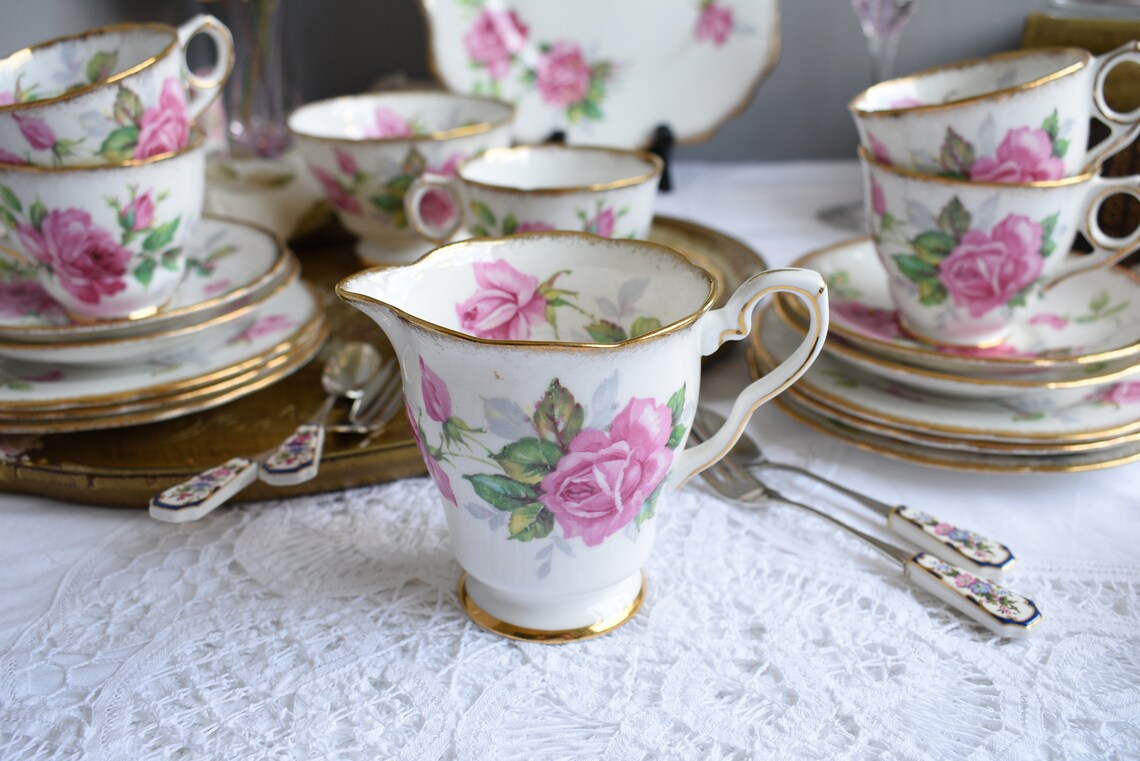 Vintage Royal Stafford Berkeley Rose English Bone China - Etsy UK