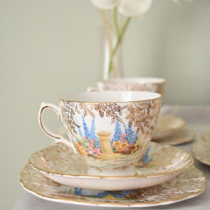 Vintage Colclough Crinoline Lady ,tea Cup ,saucer and Side Plate, Trio ...
